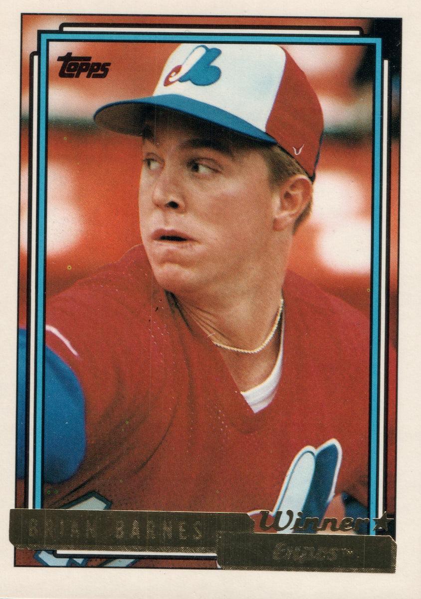 #73 Brian Barnes Montreal Expos 1992 Topps Baseball Card DAO ...