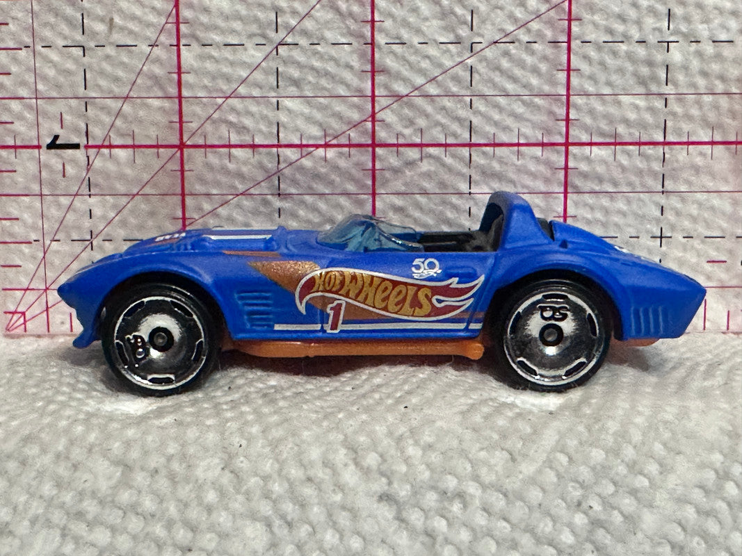 Blue 50th Corvette Grand Sports Roadster CFH04 2014 Hot Wheels Diecast ...