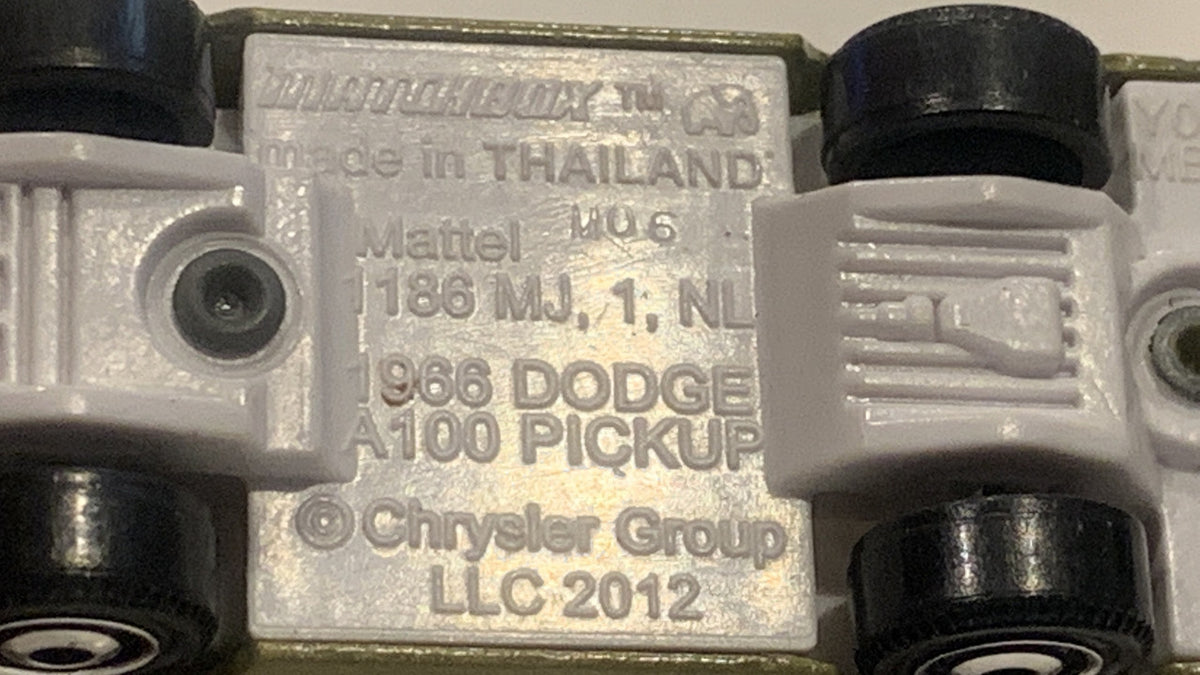 Green Camp Arrow Flint 1966 Dodge A100 Pickup Matchbox Toy Diecast Car ...