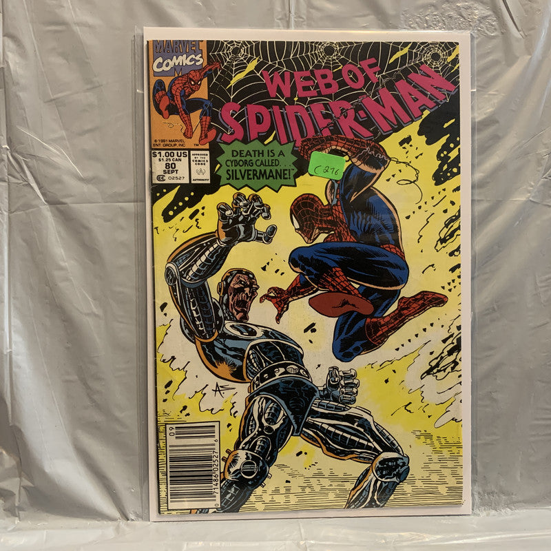 #80 Web of Spider-ManDeath is a Cyborg Called Silvermane Marvel Comics ...